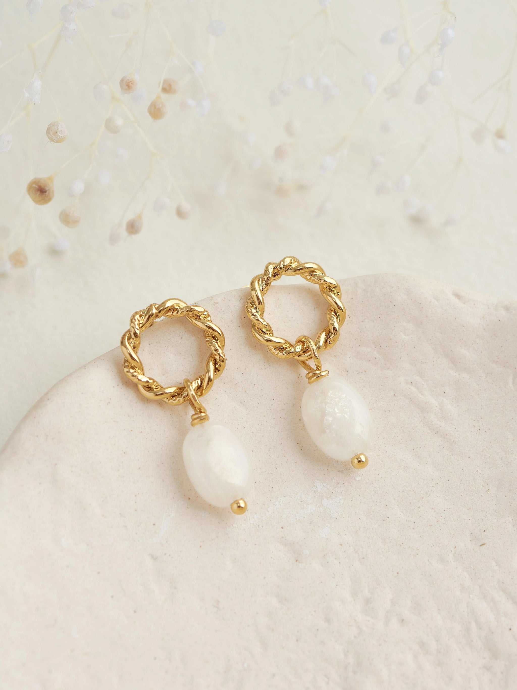PHIBY BO - Boucles d'oreilles Blanches | Les Petites Pampilles